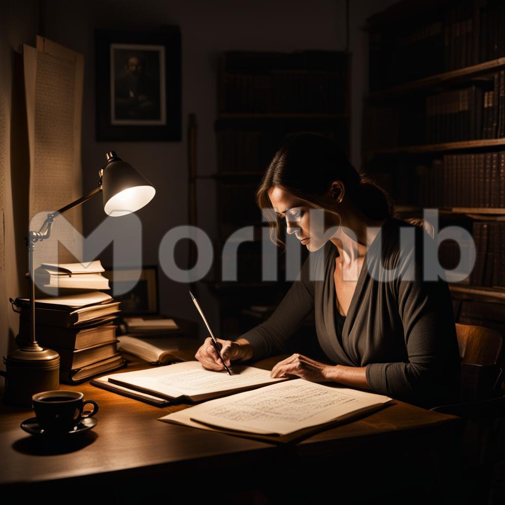 Author writing­ – MoriiHub
