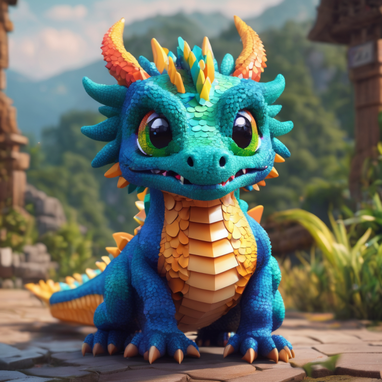 Pixel Art Dragon – MoriiHub