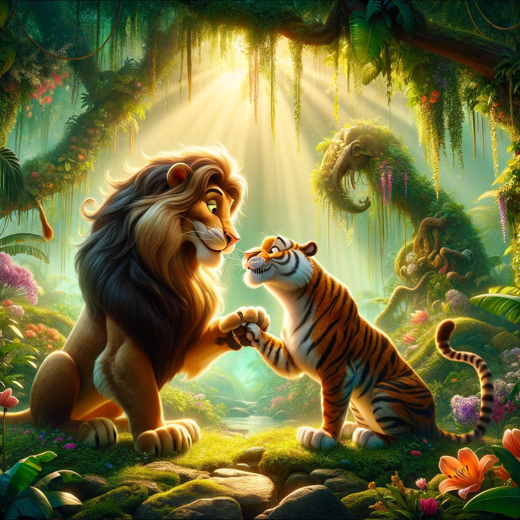 Lion And Tiger Bond – MoriiHub