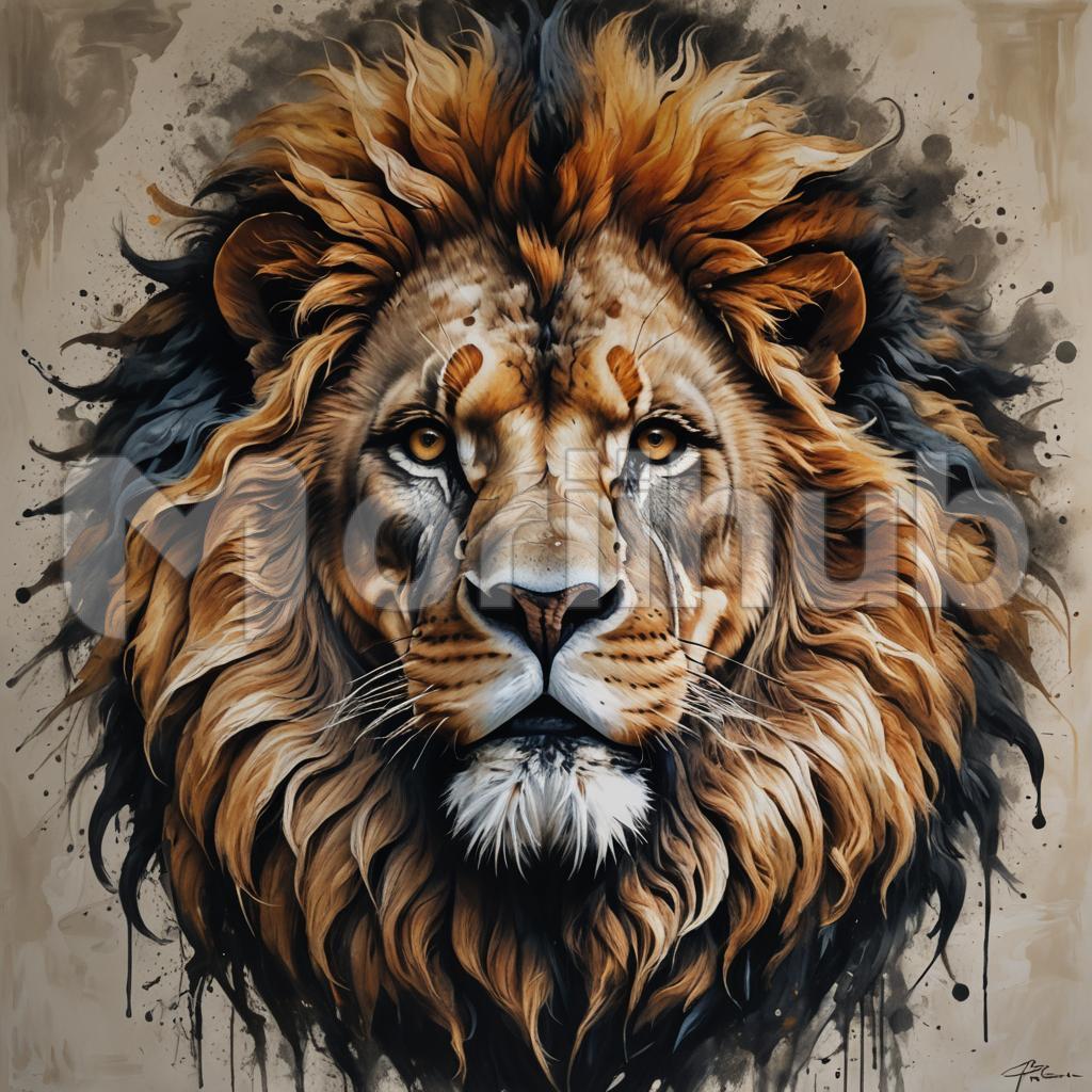 Lion Head Painting – MoriiHub