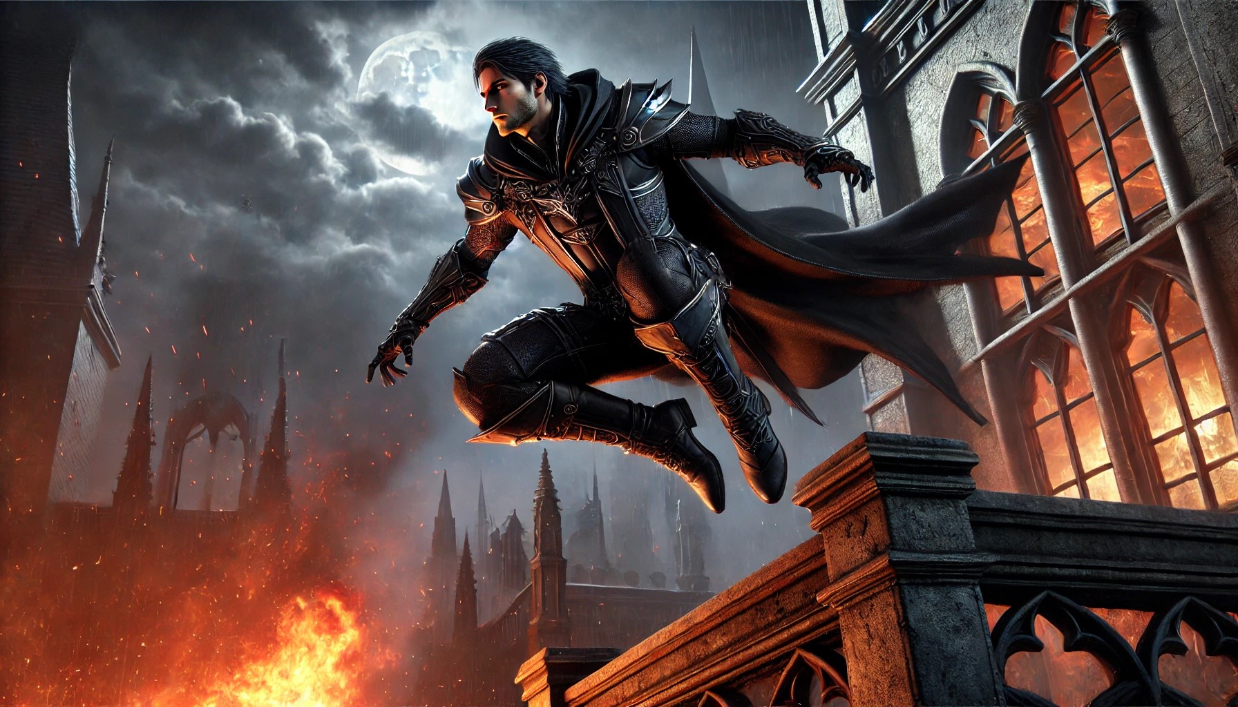 Superhero Jumping with Fire – MoriiHub