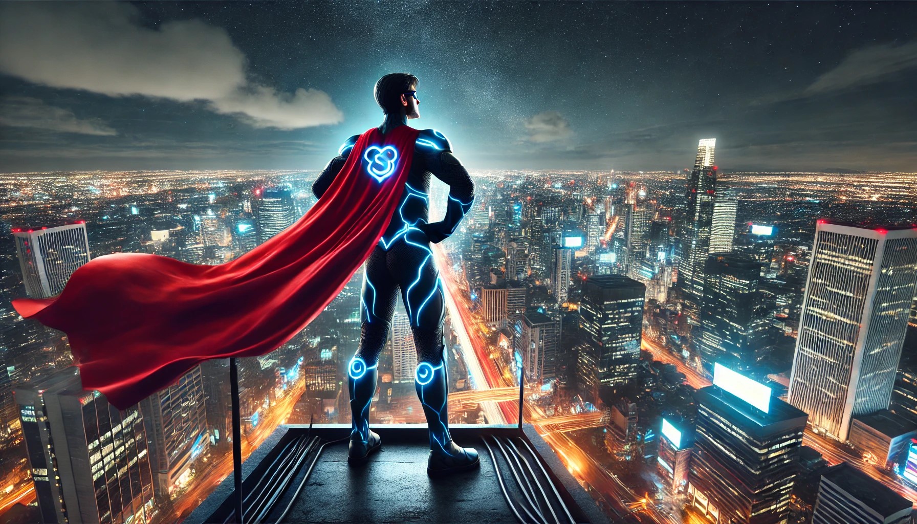 Super Hero Atop A Building – MoriiHub