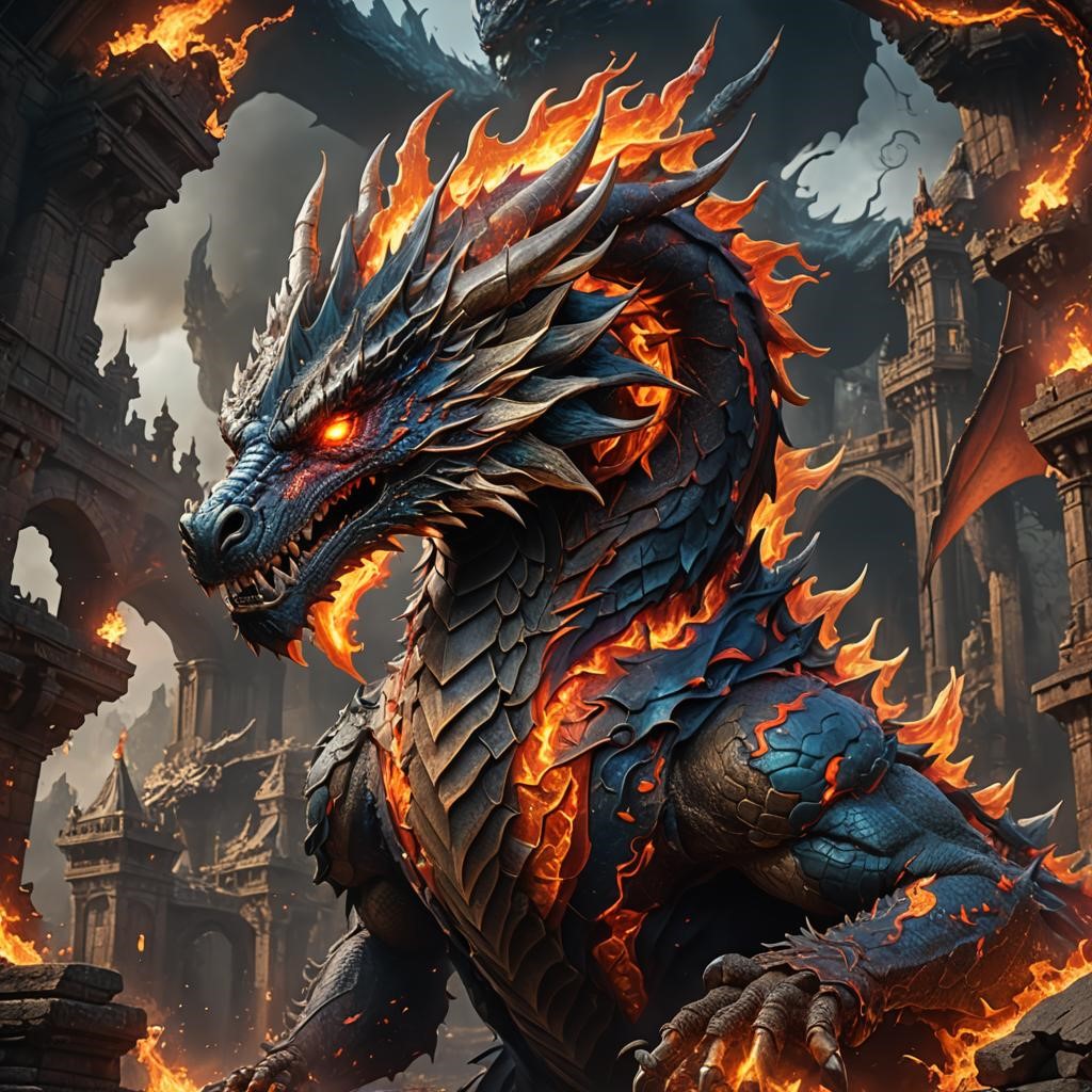 Flame Mane Dragon – MoriiHub