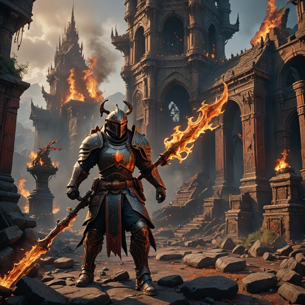 Flame Clad Warrior – MoriiHub