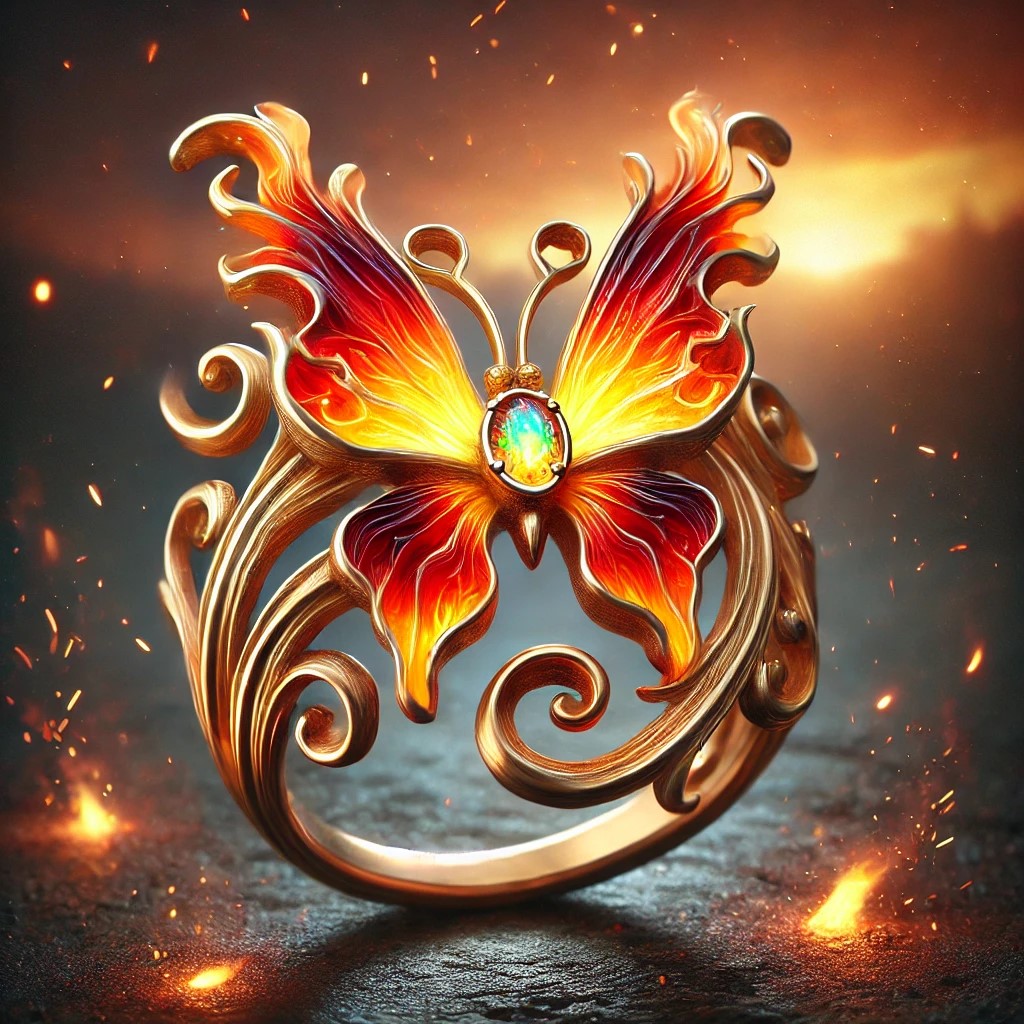 Fire Butterfly Ring – MoriiHub