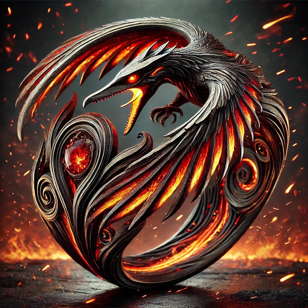 Fire Pterodactyl Ring – MoriiHub