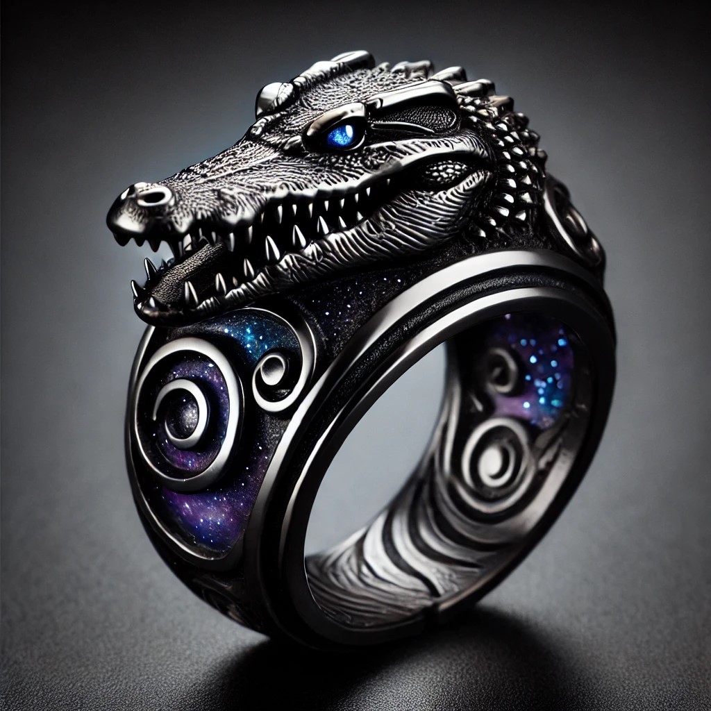 Void Crocodile Ring – MoriiHub