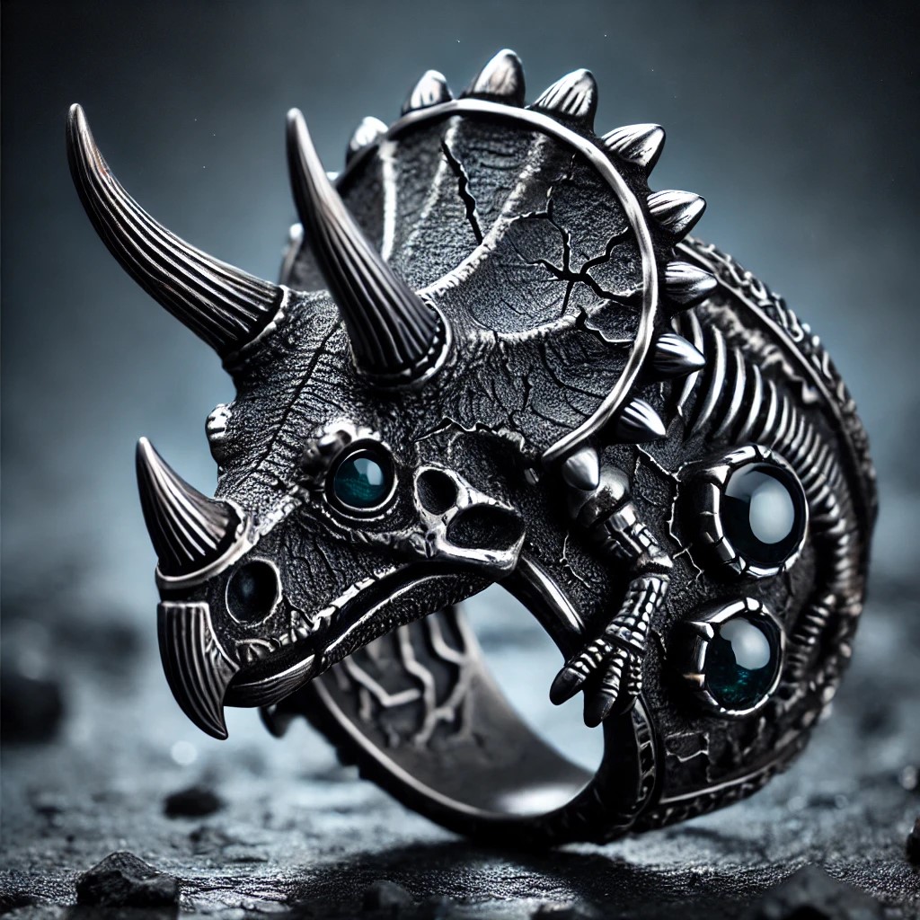 Death Triceratops Ring – MoriiHub