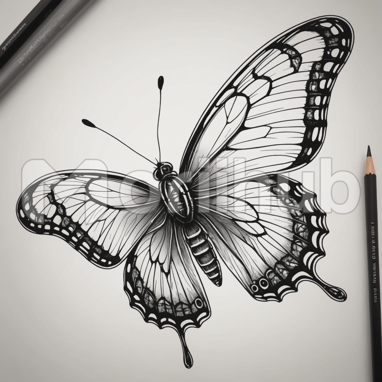 Butterfly Sketch – MoriiHub