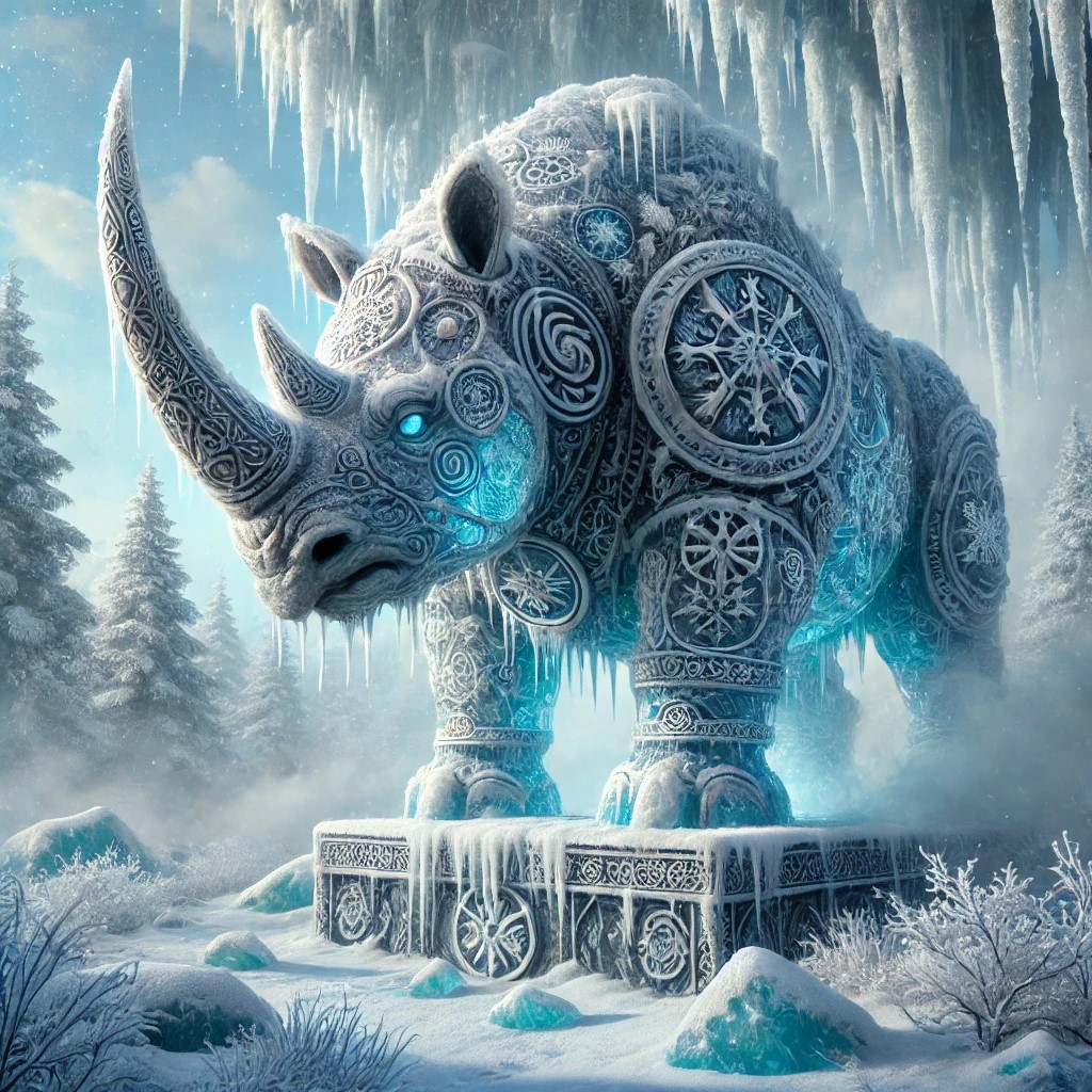 Ice Rhino Totem – MoriiHub