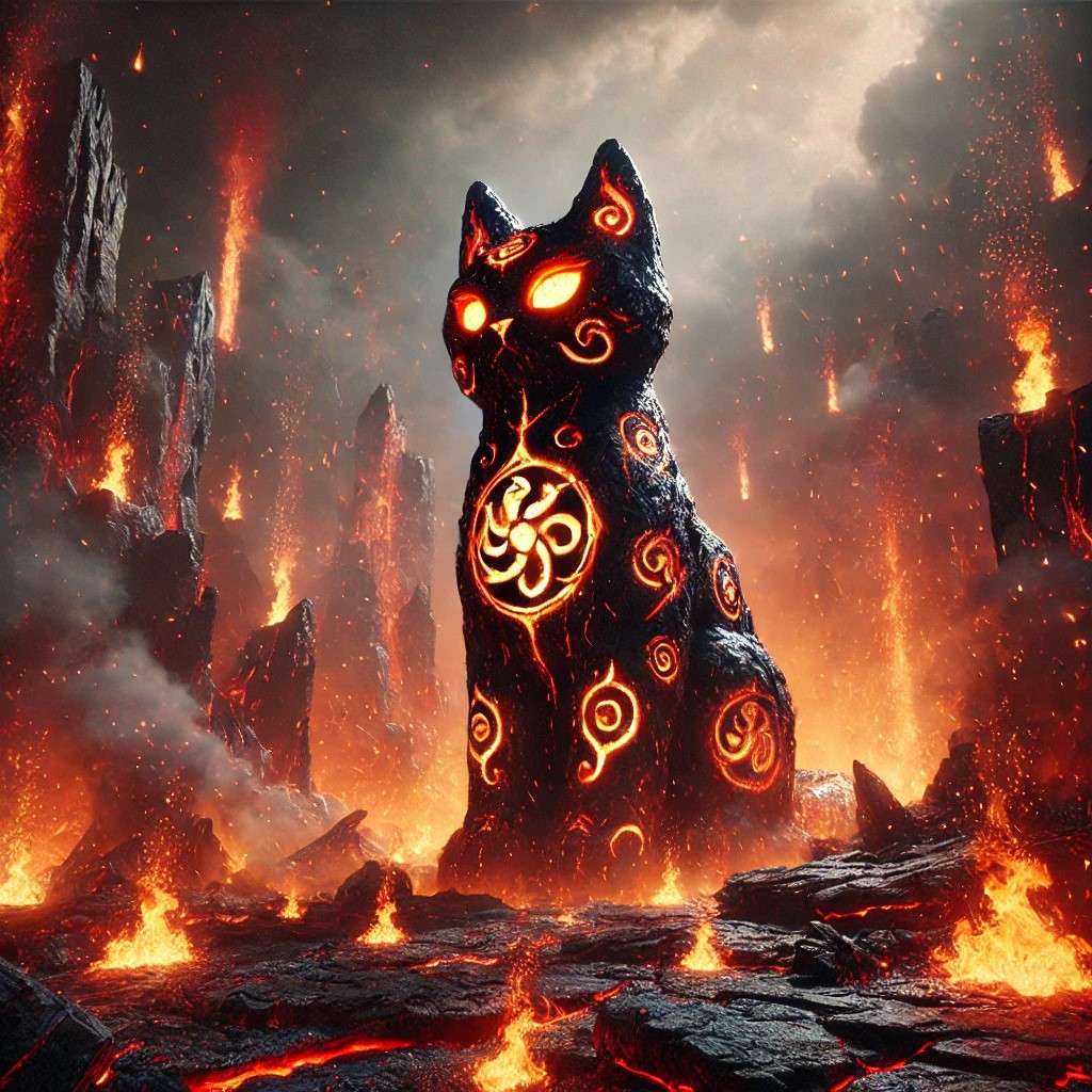 Fire Cat Totem – MoriiHub
