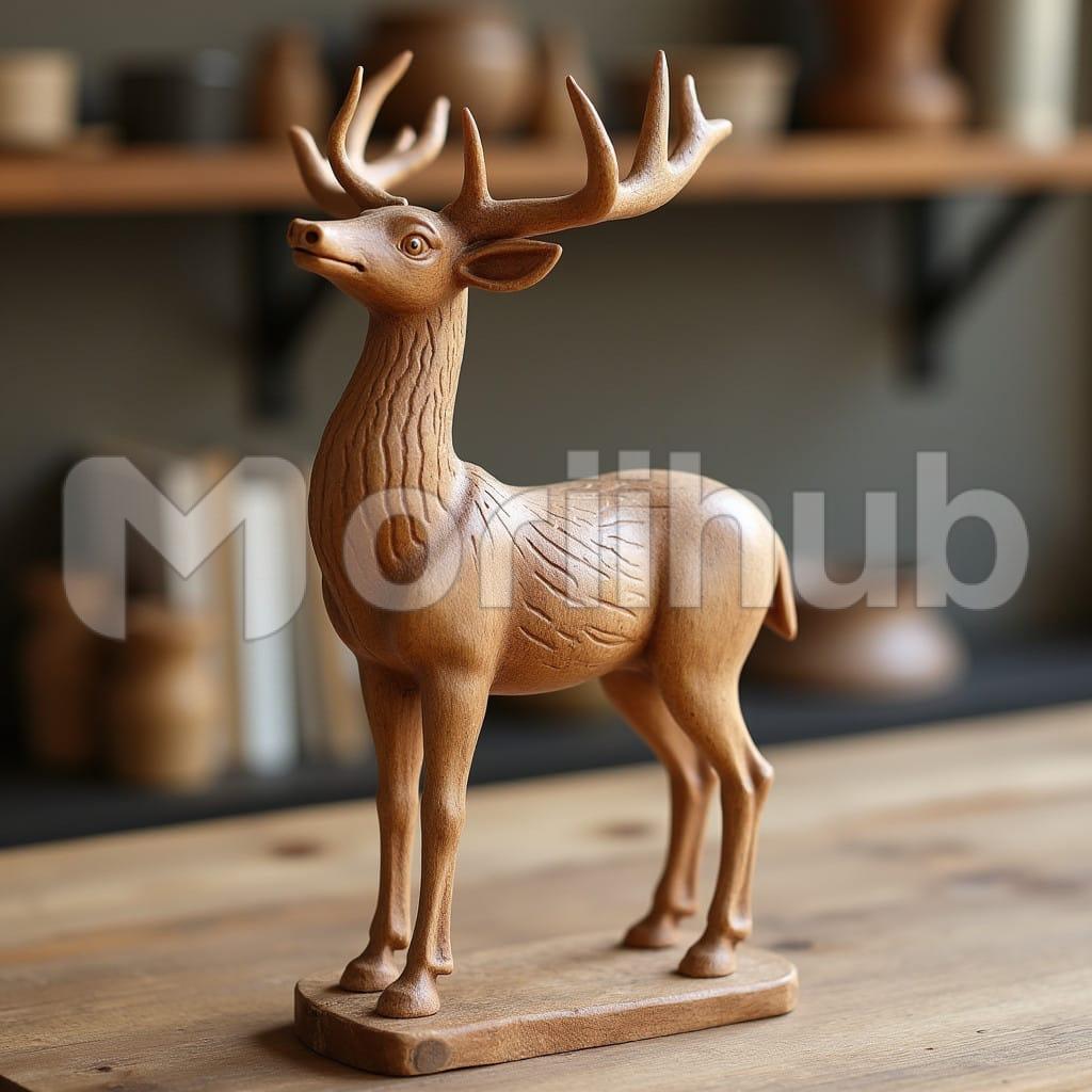 Wooden Deer – MoriiHub