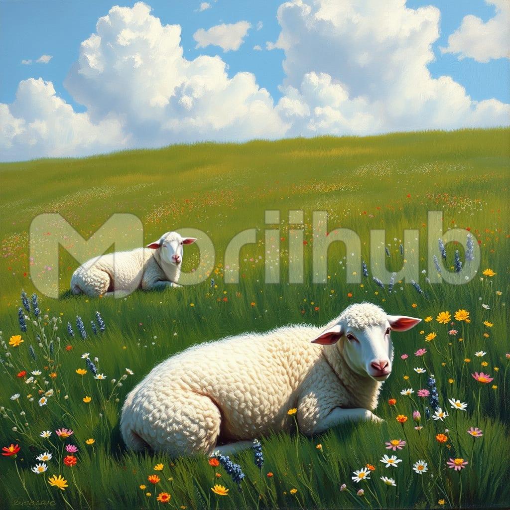 Sheep In The Meadow – MoriiHub